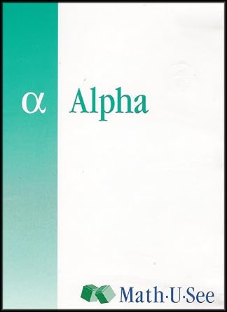 Amazon.com: Math-U-See: Alpha (Addition & Subtraction for Single-digit ...