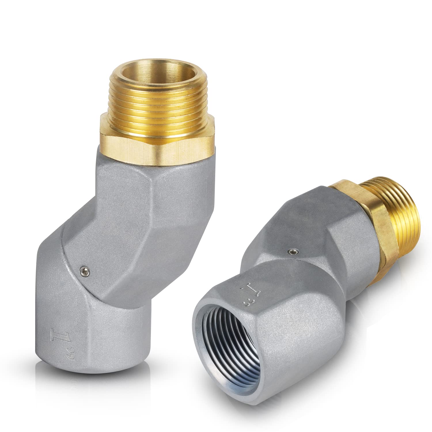 Amazon.com: (1" NPT, 2PCS) Fuel Hose Swivel 360 Rotating Connector for ...