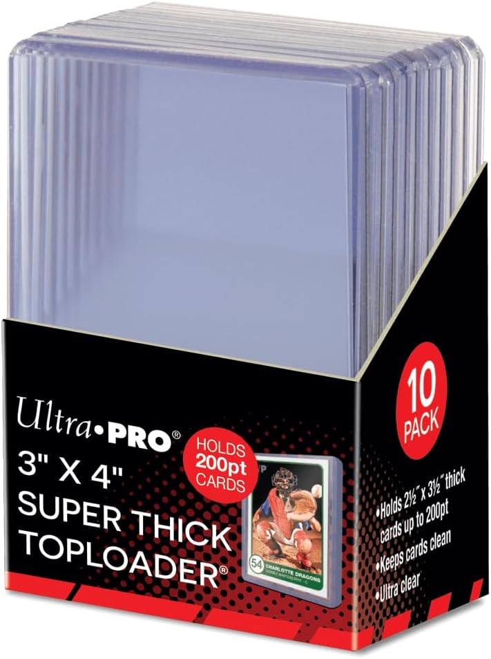 Amazon.com: Ultra-Pro 159480 Toploader Game 3" X 4" Super Thick, 10 ...