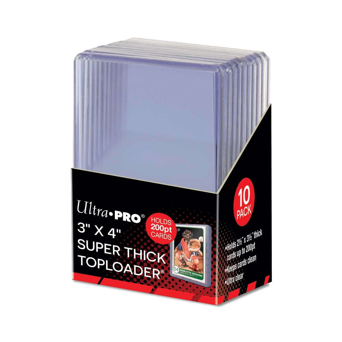 Amazon.com: Ultra-Pro 159480 Toploader Game 3" X 4" Super Thick, 10 ...