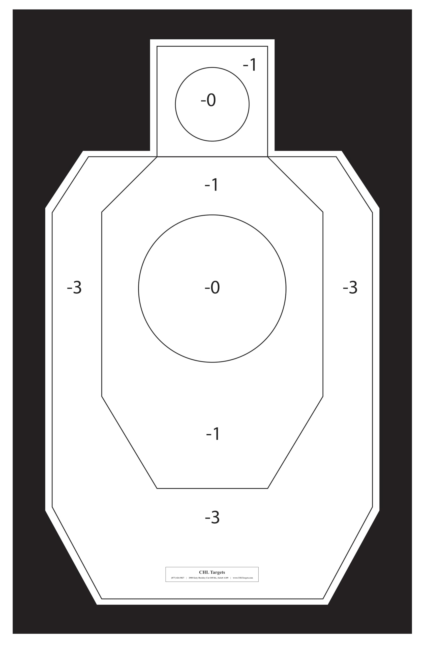 Snapklik.com : Official IDPA Cardboard Shooting Targets, Competition ...