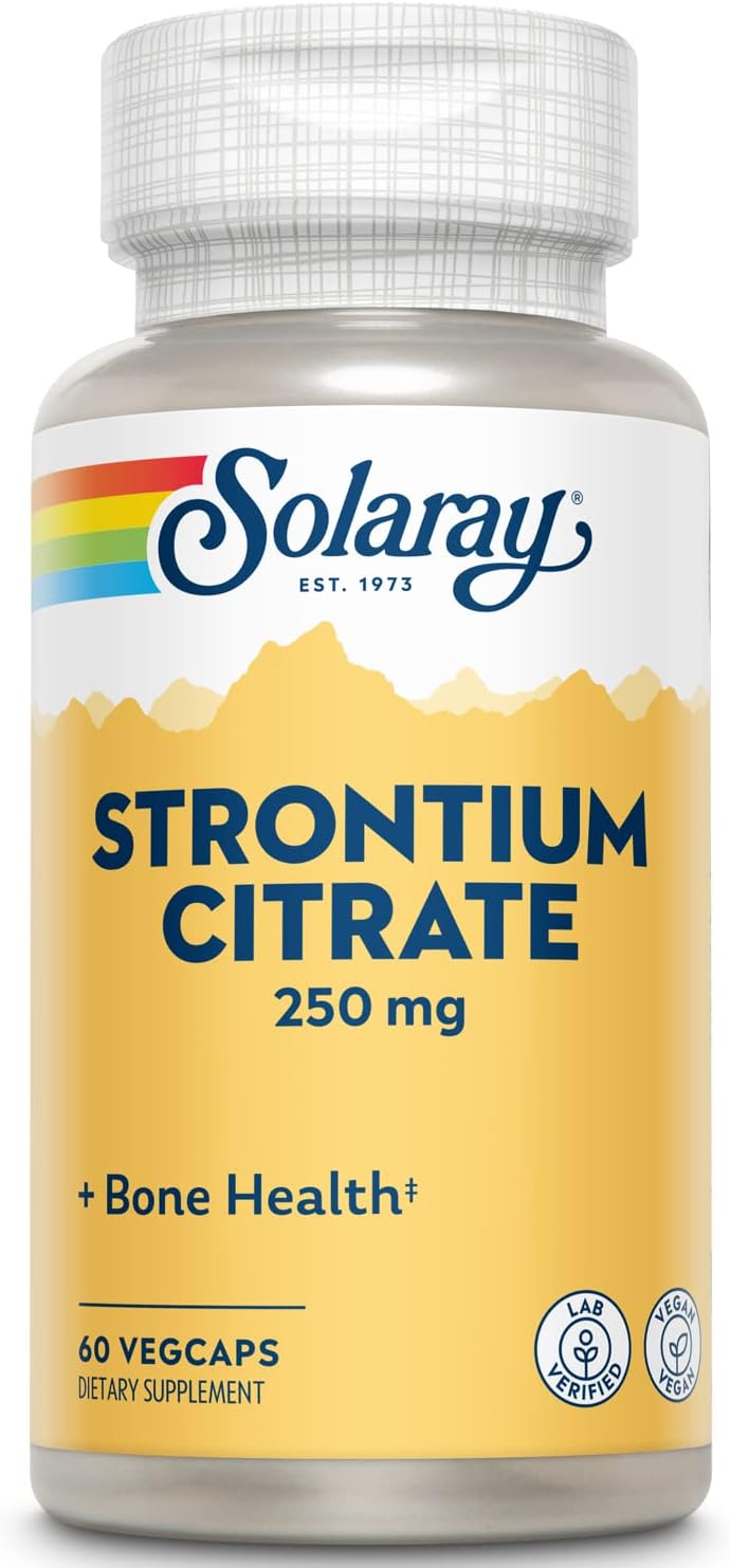 Amazon.com: Solaray Strontium Citrate 250 mg | Healthy Bones & Teeth ...