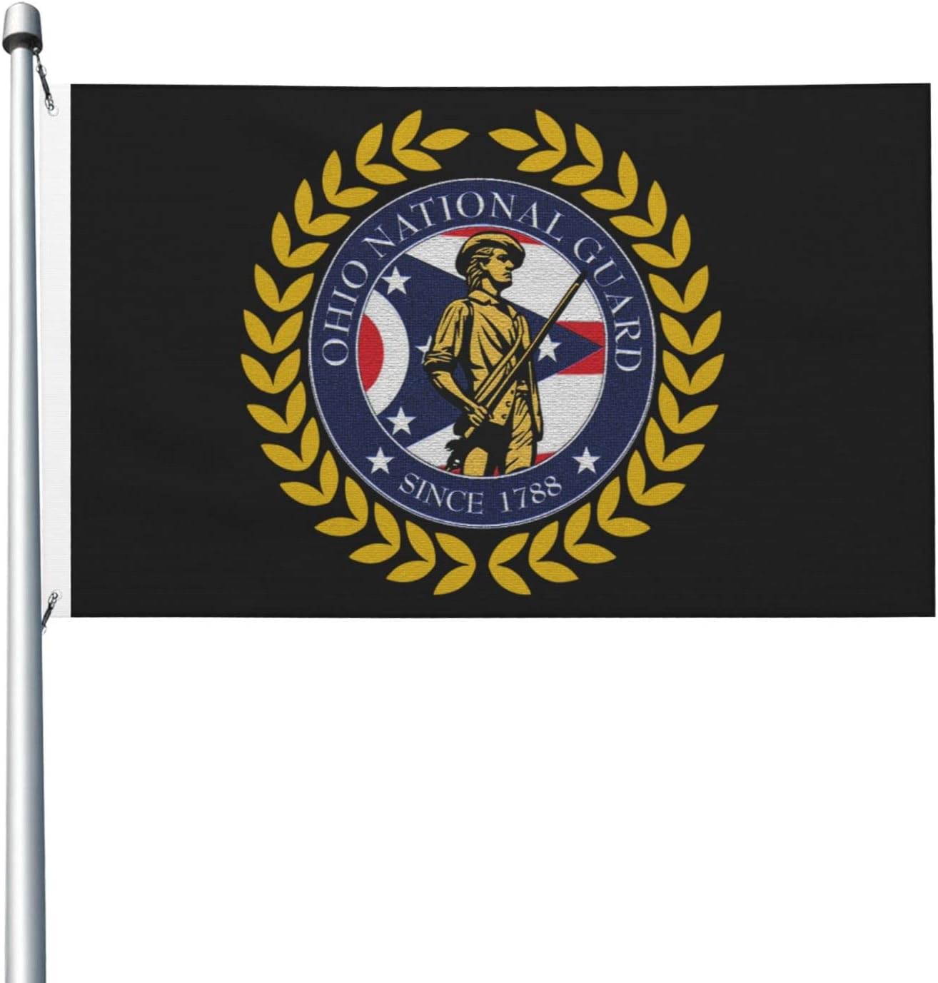 Amazon.com : Ohio National Guard Flag 3x5 Ft Reversible Printed Flag ...