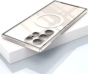 Amazon.com: Streamer Frosted Magic Shield Metal Shell for Samsung S21/S22 Ultra, Compatible with ...