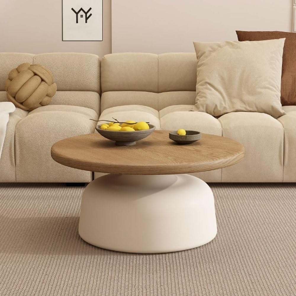 Coffee Table, Cream Style Solid Wood Coffee Table, Living Room Home ...