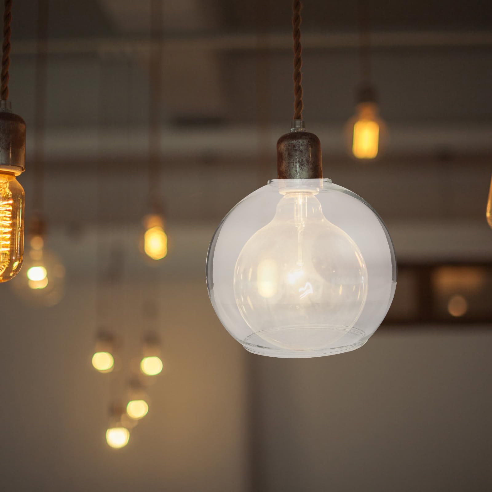 Clear Glass Globe Light Cover