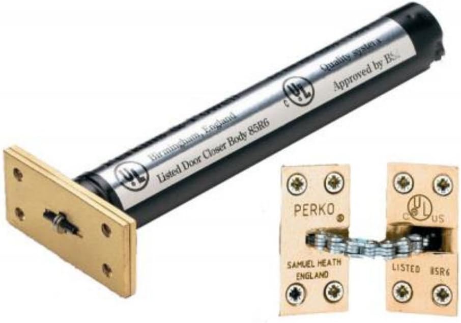 Concealed Door Closer Fire Rated- Spring/Chain Closer Nickel Plated ...