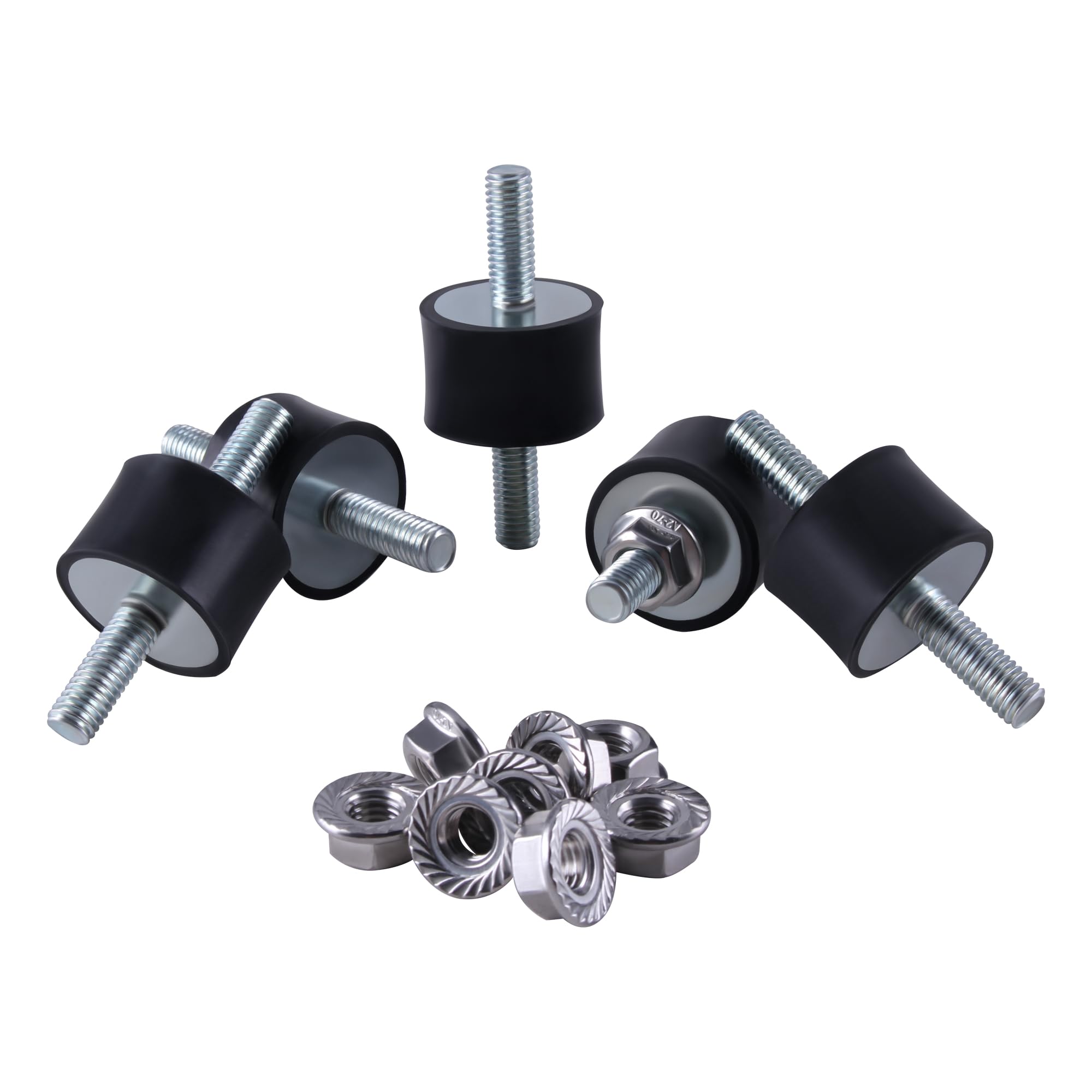 Snapklik.com : Rubber Mounts Shock Absorbers M8 5 Pack,VV3020 M823 ...