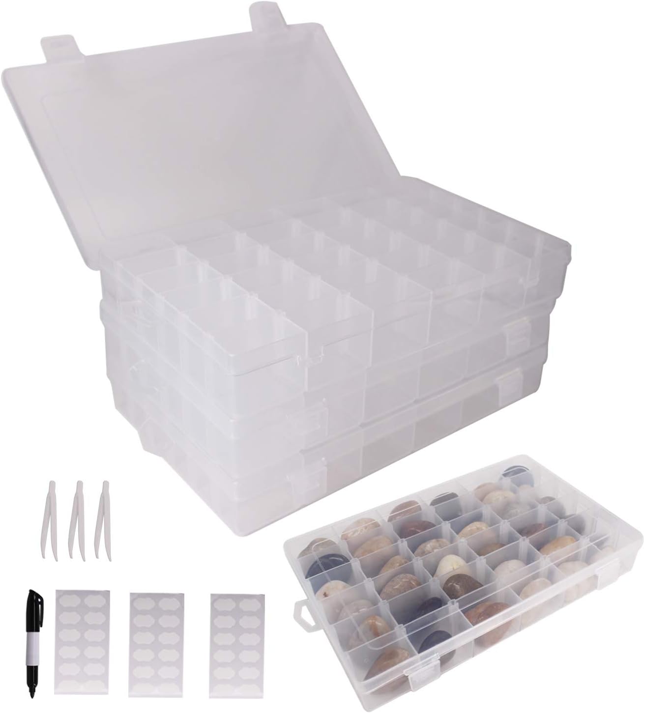 Amazon.com: Sunshine Box Factory Treasure Chest - Rock Box 10" x 6" x 6 ...