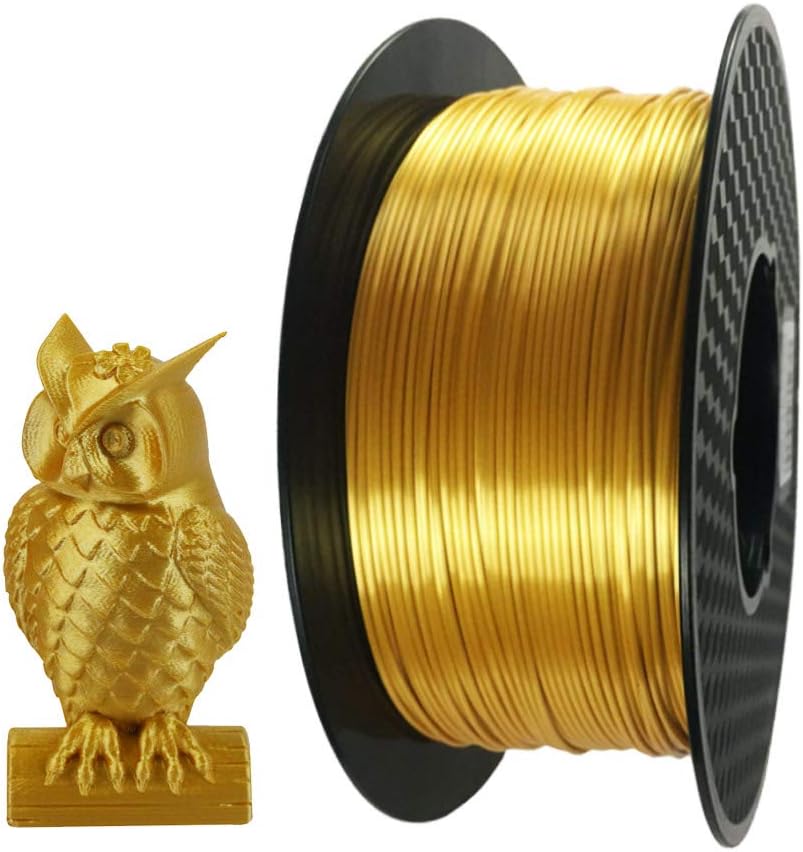 CC3D Silk Gold PLA Filament 1.75 mm 3D Printer Filament 1 KG 2.2 LBS ...