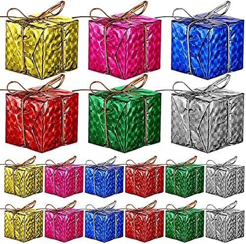 Amazon.com: 24 Pcs Assorted Color Foil Boxes Handmade Gift Boxes Mini ...