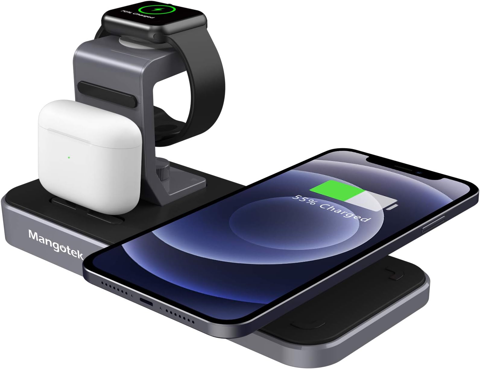 Amazon.com: 3 in 1 Wireless Charger for iPhone, Wireless Charger for ...
