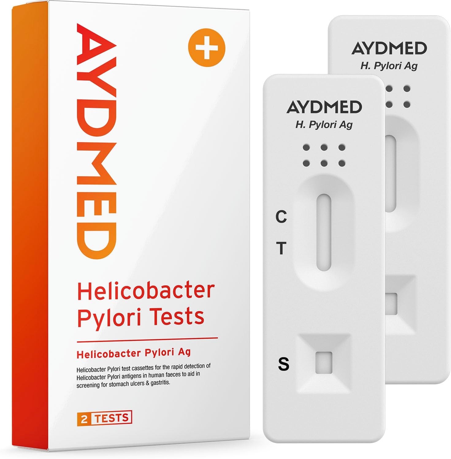 2 x AYDMED Helicobacter Pylori Tests | H Pylori Test Kit for Home Self ...