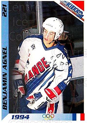 Amazon.com: (CI) Benjamin Agnel Hockey Card 1994 Finnish Jaa Kiekko 221 ...