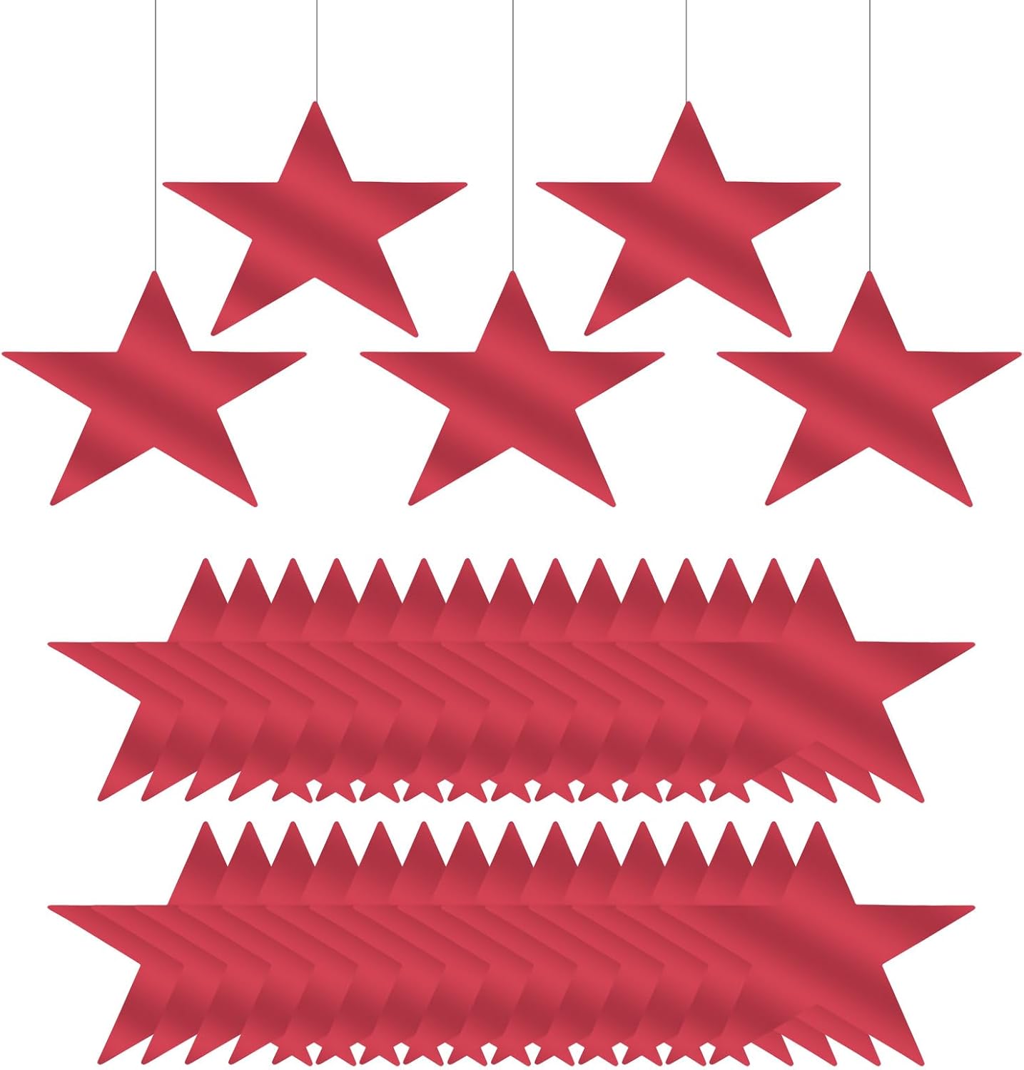 Amazon.com: PATIKIL Large Star Cutouts, 80 Pcs 11" Double Printed Paper ...