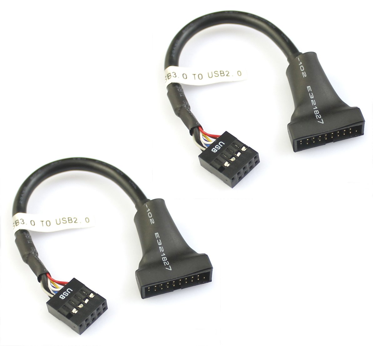 (2 Pack) Storite 19 Pin USB 3.0 Male to 9 Pin USB 2.0 Female ...