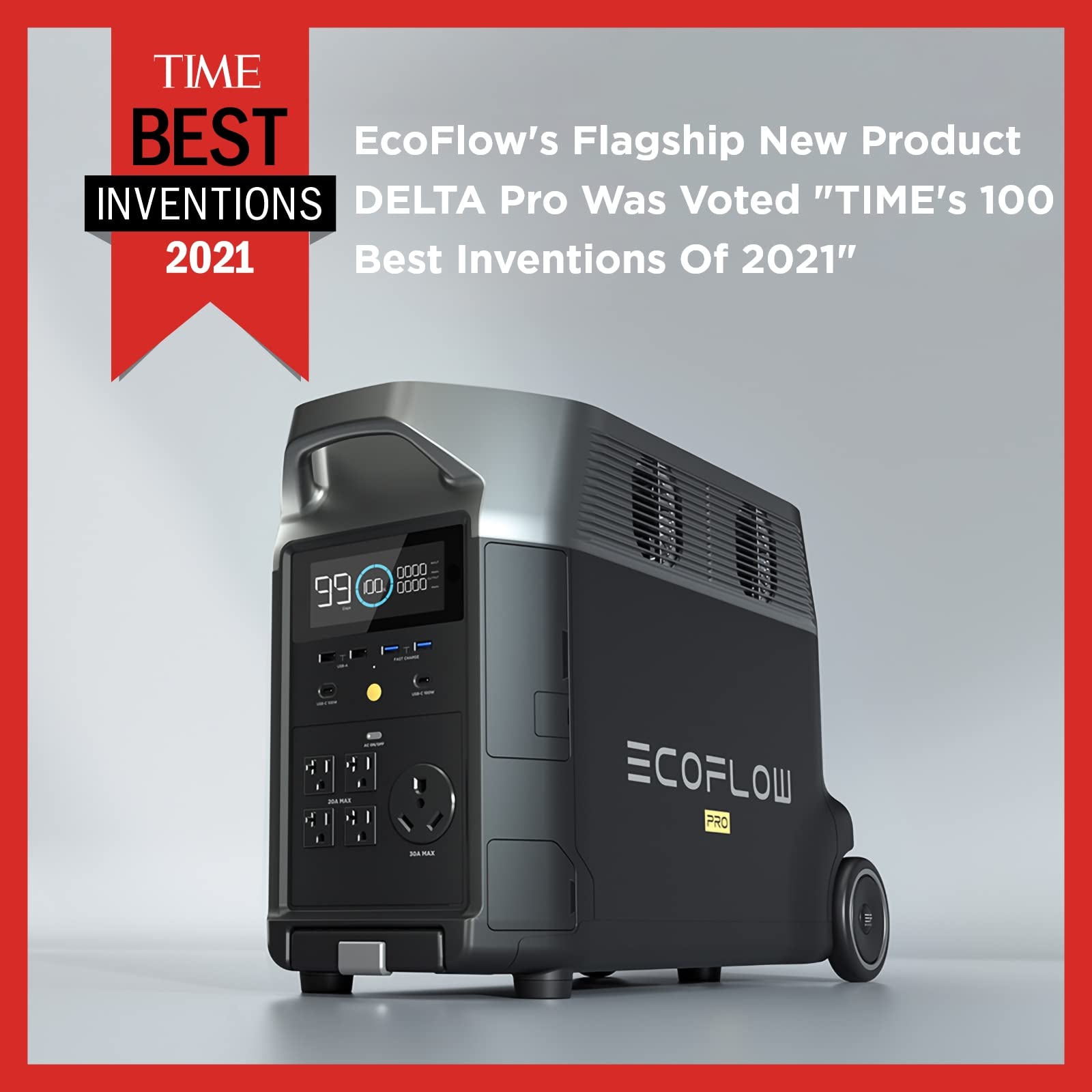 Buy EF ECOFLOW Delta Pro 9KWh/3600W Home Backup Power, Solar Generator ...