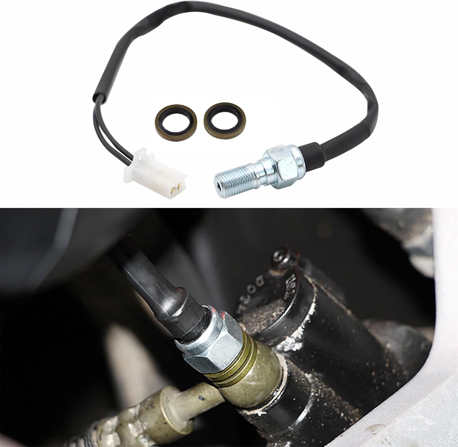 Amazon.com: Crynod 1 PC Motorcycle Hydraulic Switch, M10 x 1.25mm Disc ...