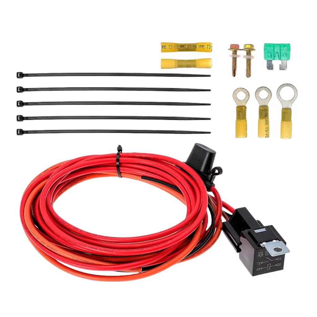 Buy Electric Fuel Pump Relay Kit Fuel Pump Harness Kit 40 AMP Relay ...
