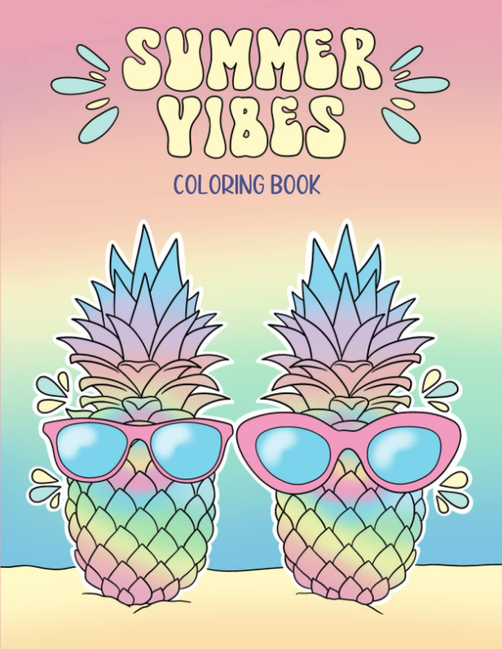 Amazon.com: Summer Vibes Coloring Book: 40 fun and creative designs ...