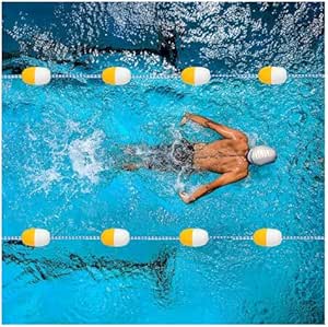 Floating Pool Safety Divider with Buoys Demarcation Swim Lane Line ...