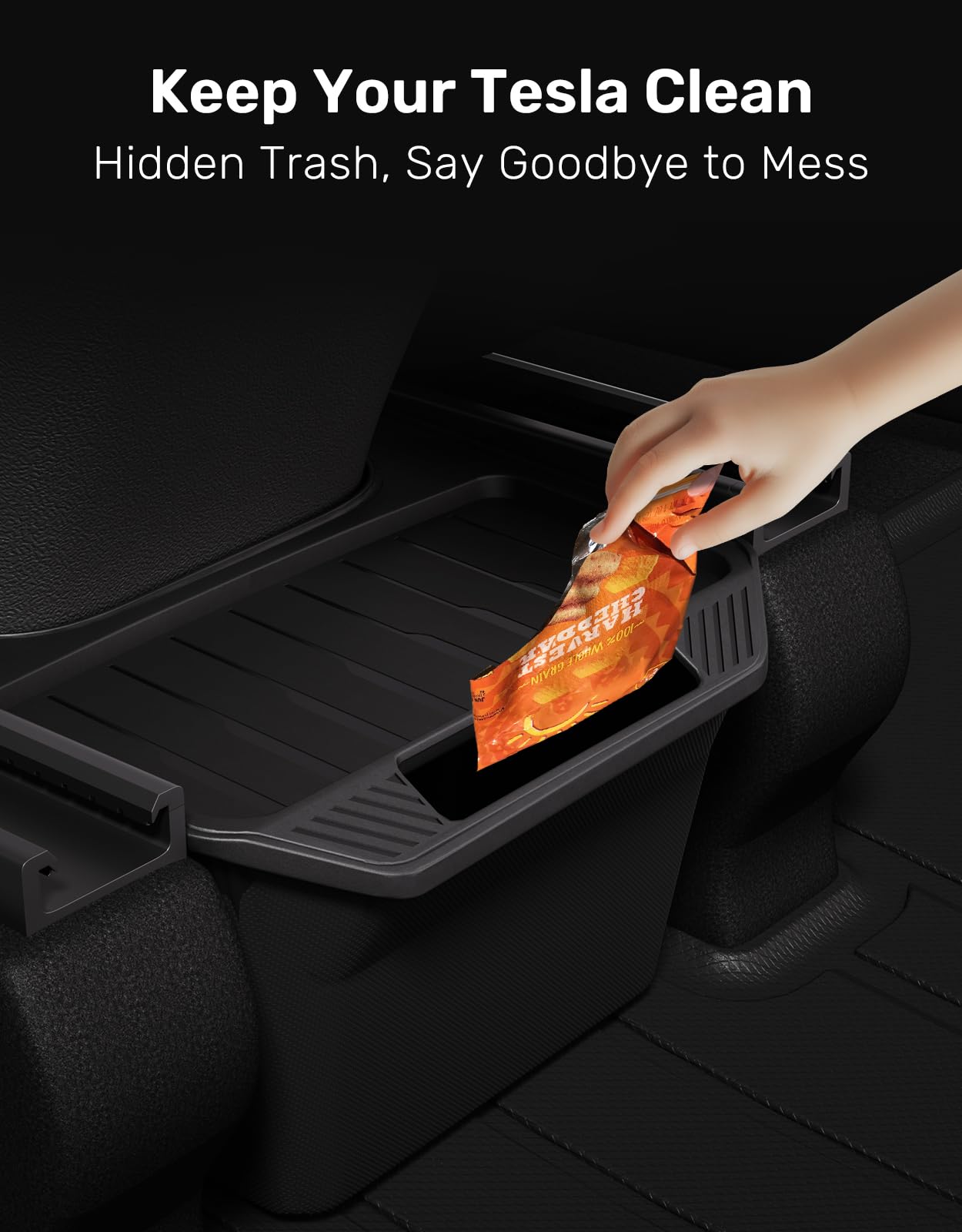 Snapklik.com : Zanch Tesla Trash Can, Multi-Use & Easy To Clean, Rear ...