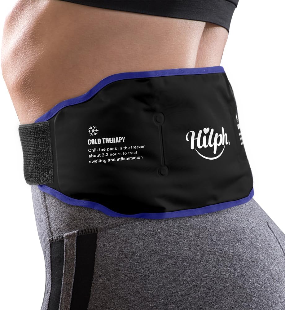 Hilph Ice Pack for Back Pain Relief, Reusable Lower Back Ice Pack Hot ...