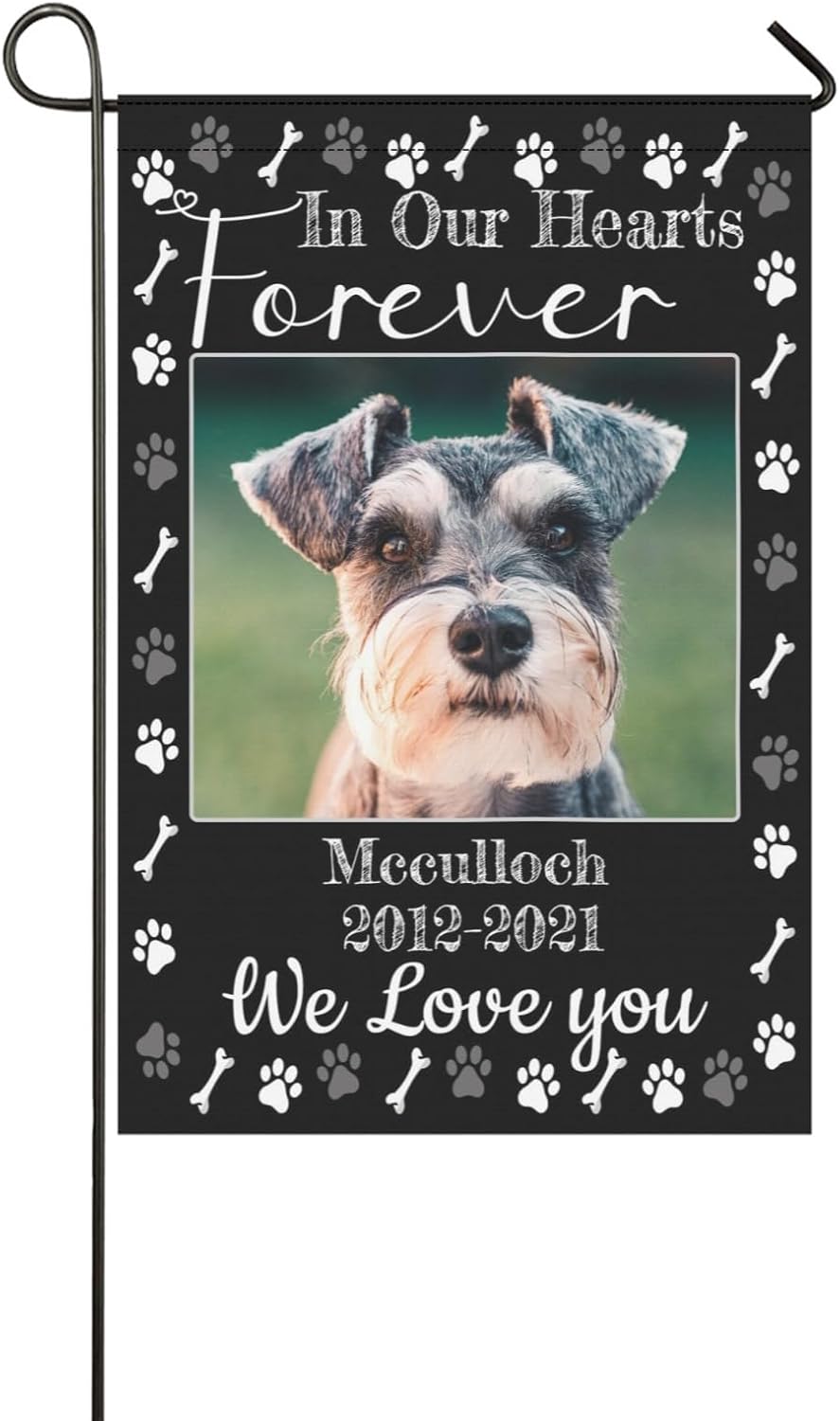 Amazon.com : LGNAZIO Custom Memorial Flag-Personalized Pet Dog Garden ...