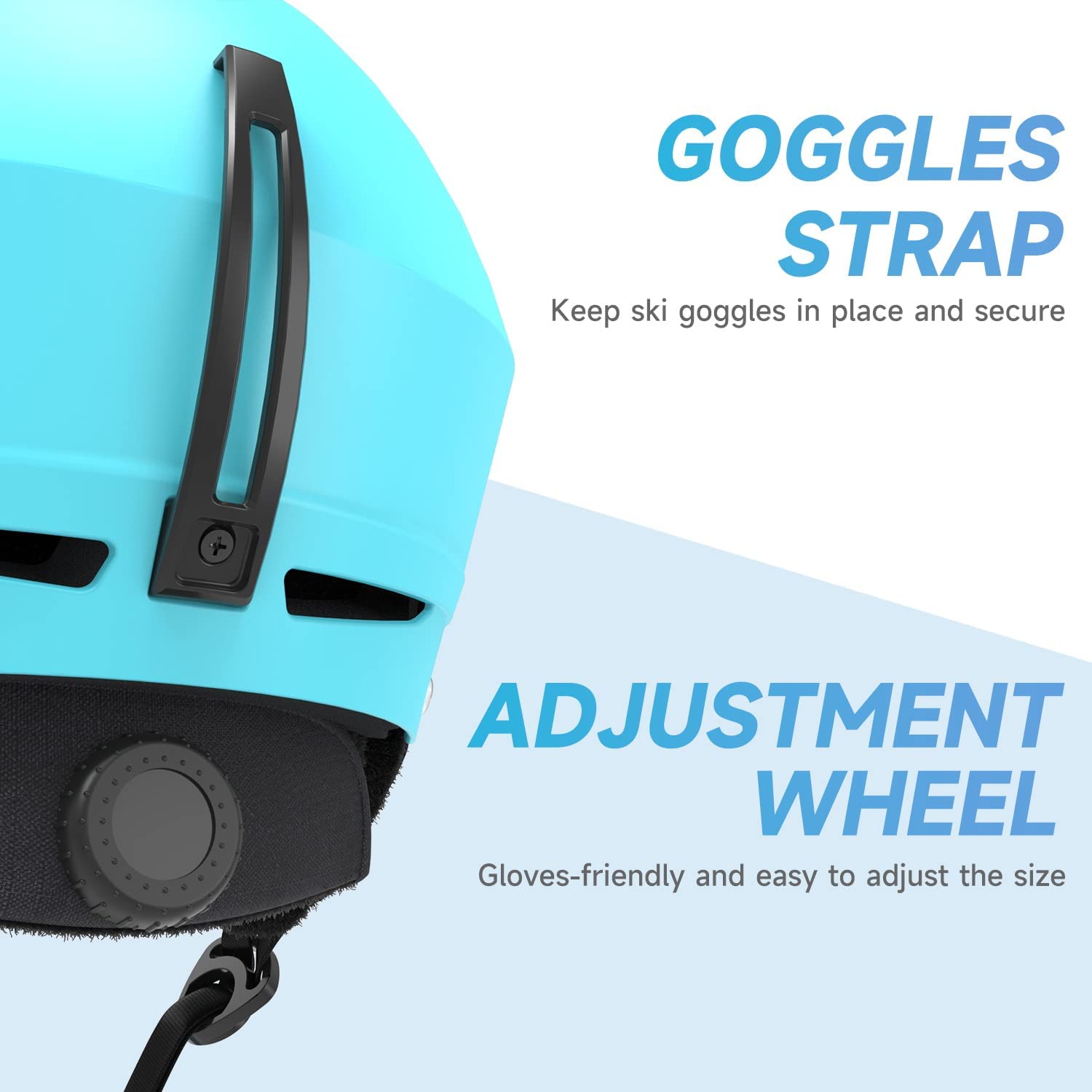 Snapklik.com : Findway Ski Helmet Upgrade Snowboard Helmet For Adults,Goggles Friendly Durable ...