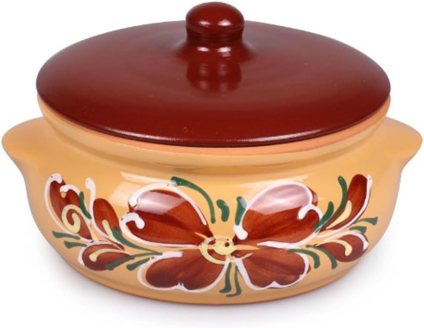 Amazon.com: Ancient Cookware, Mexican Clay Lidded Cazuela Pot, Large ...