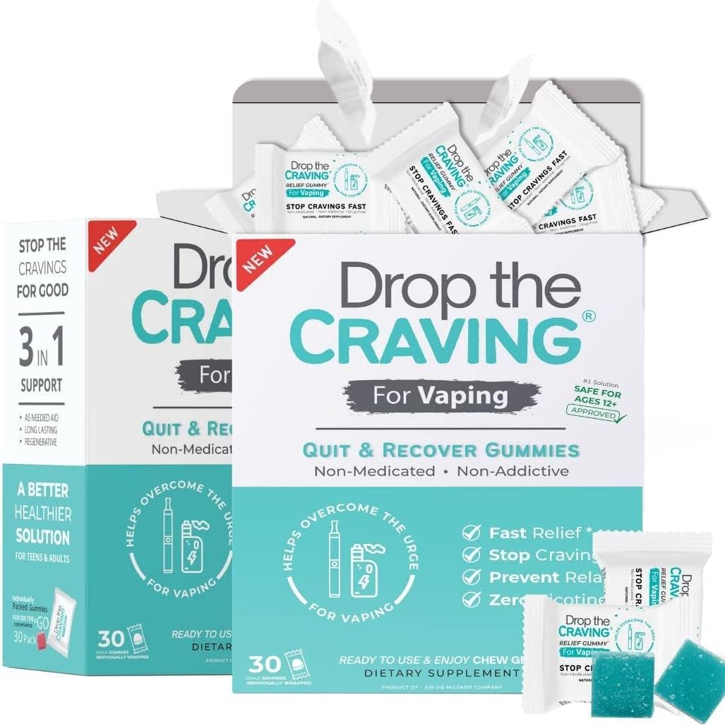 Amazon.com: Drop The Craving Quit Craving Multi-Vitamin Gummy to Help Cravings for Good ...