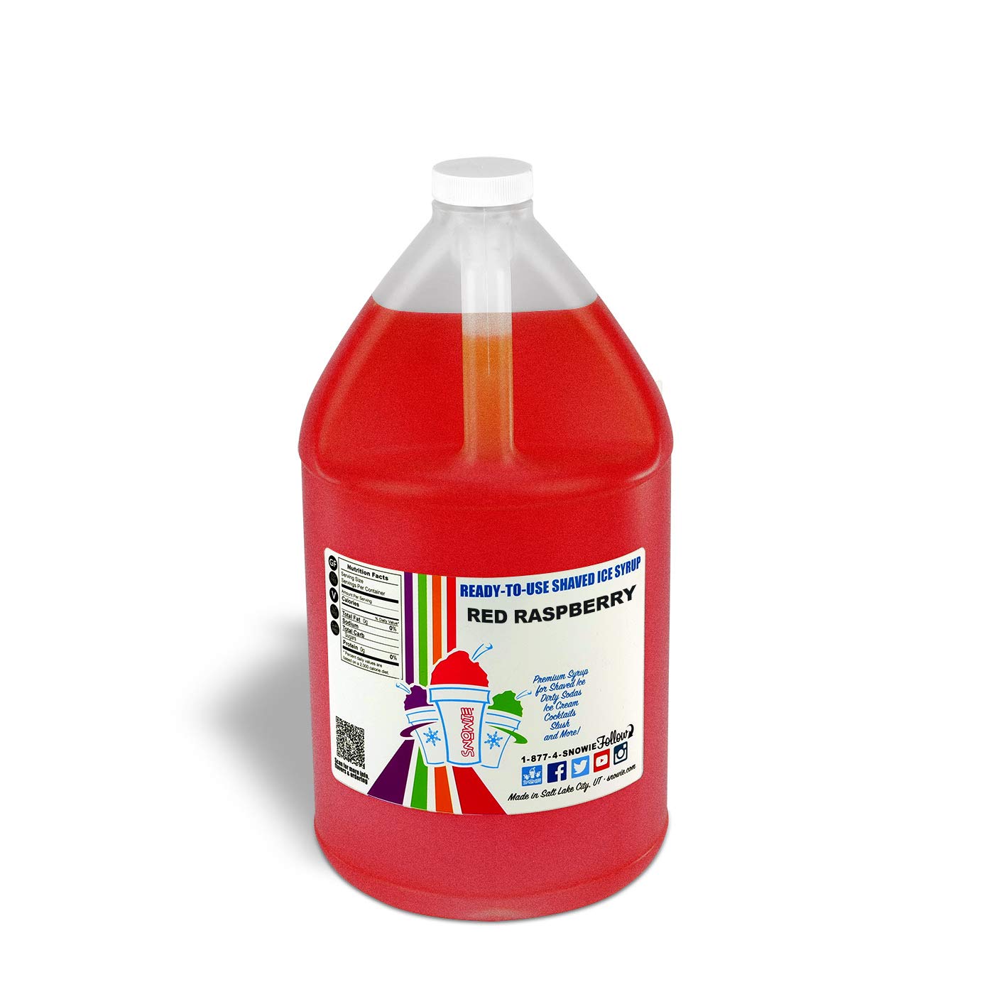 Amazon.com: SNOWIE - Shaved Ice Snow Cone Ready to Use Syrup - Gallon ...