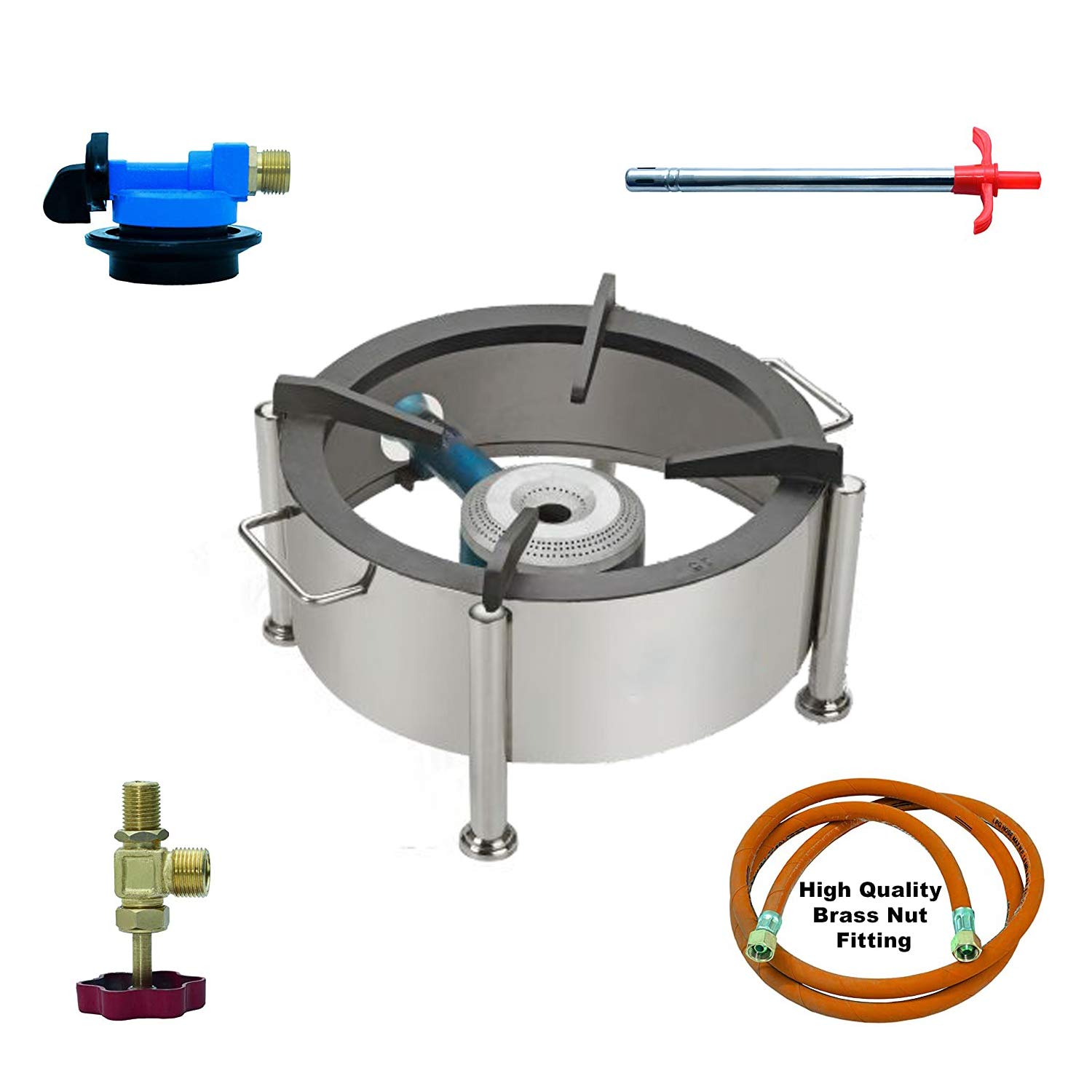 Buy Primelife 15 Round Single Burner Stainless Steel Commercial Round Buy Primelife 15 Round Single Burner Stainless Steel Commercial Round