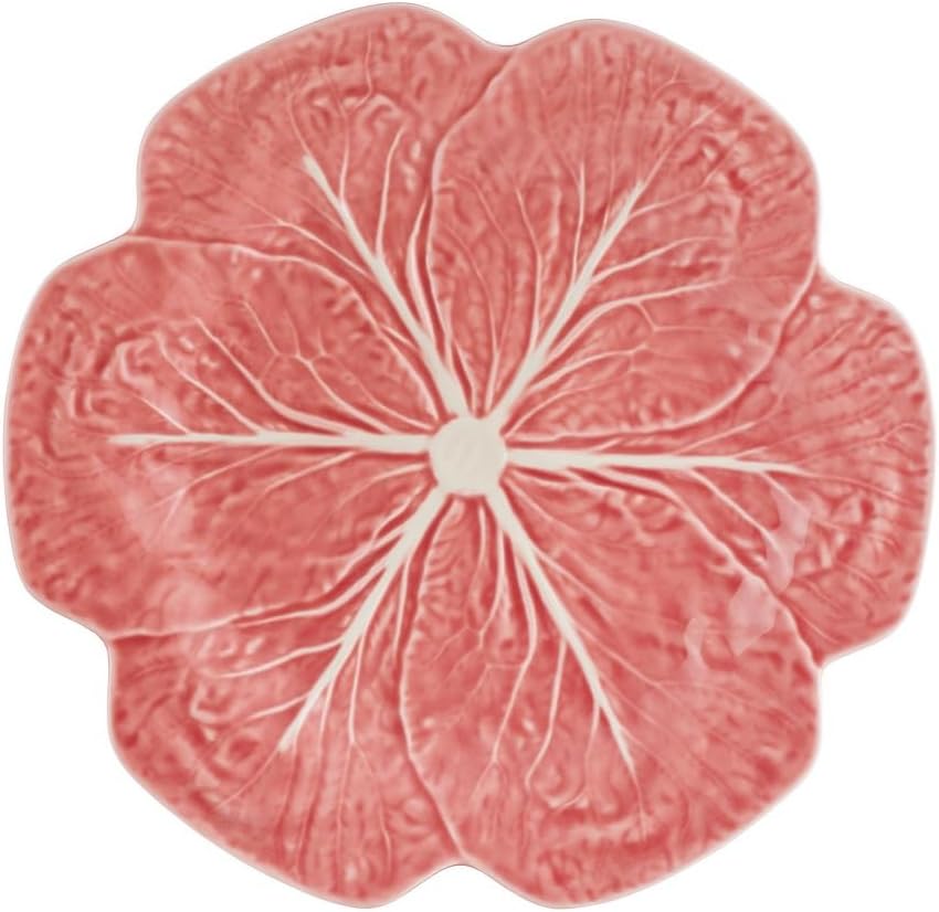 Amazon.com | Bordallo Pinheiro Cabbage Pink Dinner Plate, 10-Inch ...