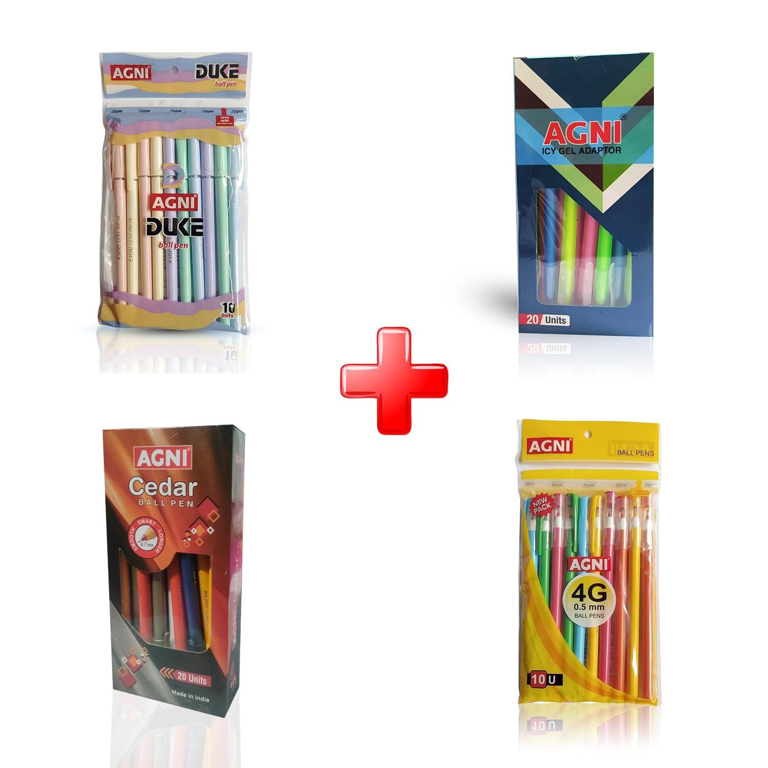 Agni Pens Combo Pack | 20U Each Duke + Icy Gel + Cedar And 10U 4G ...