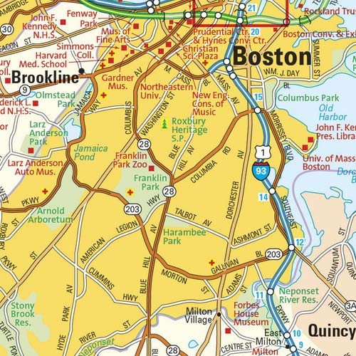 Snapklik.com : Globe Turner Boston, Massachusetts Wall Map, Large