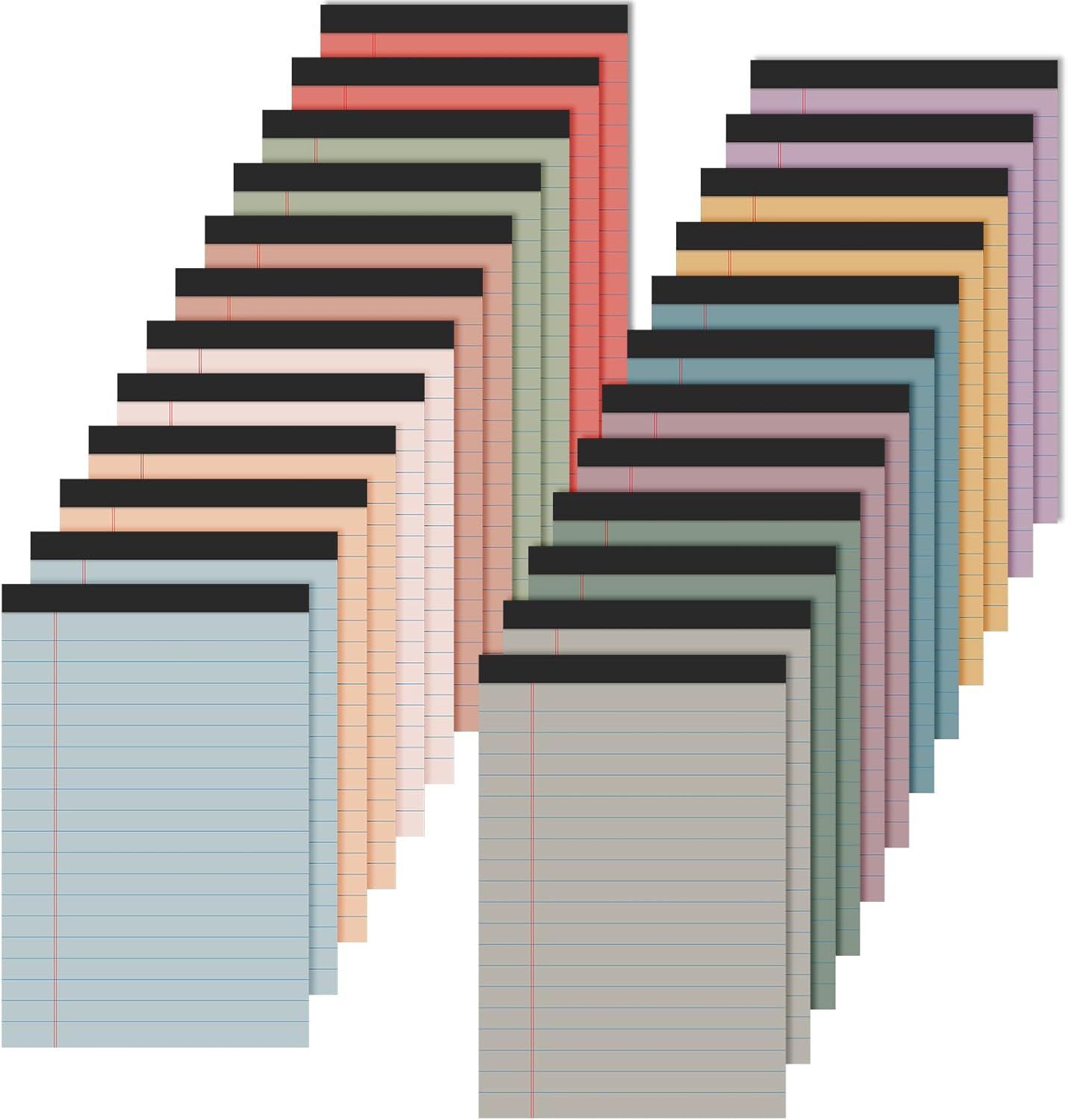 Amazon.com : Lincia 24 Pcs 4" x 6" Legal Pad Writing Notepads Small ...