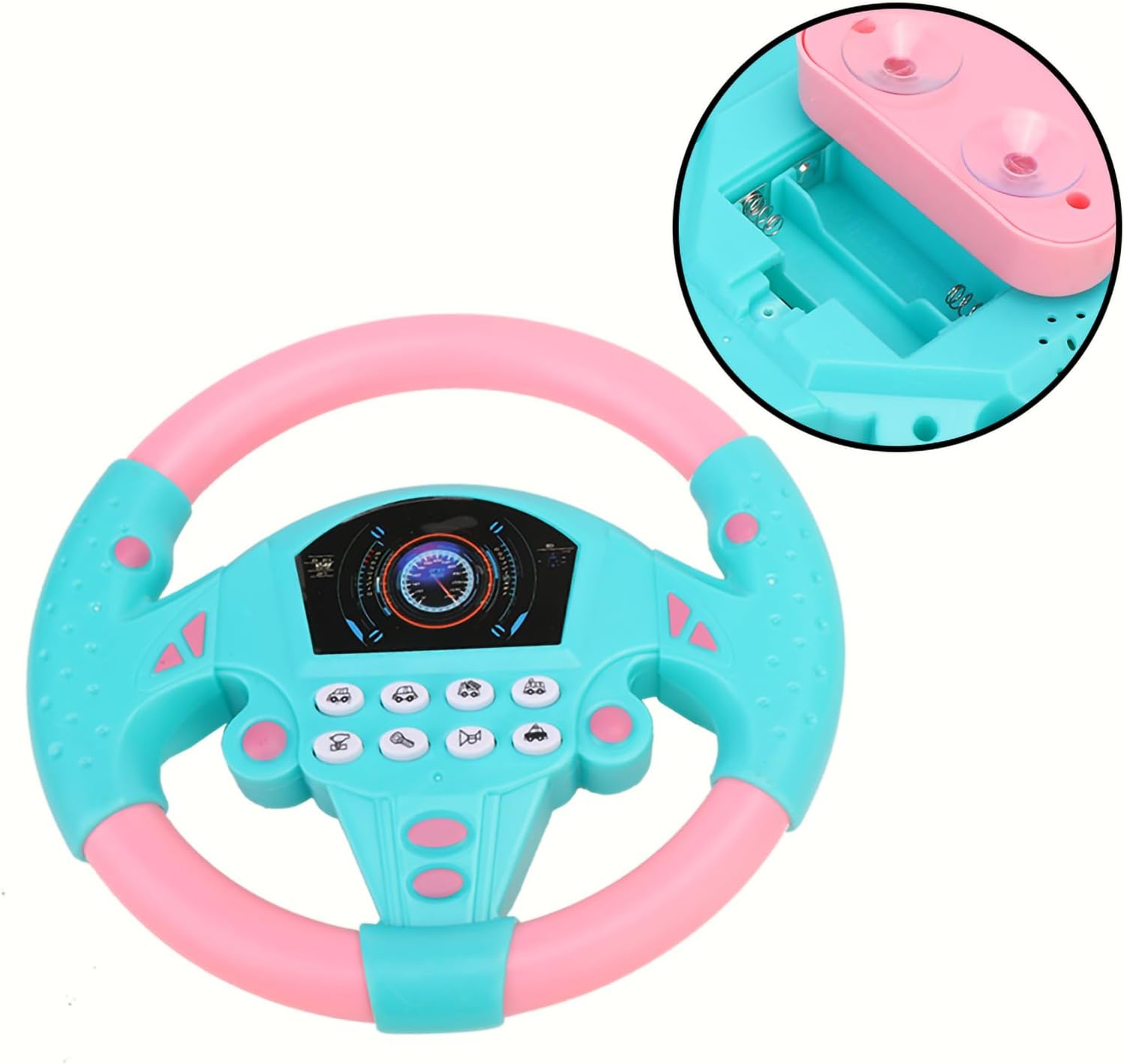 Amazon.com: Kids Steering Wheel, Kids Driving Toy Infant Steering Wheel ...