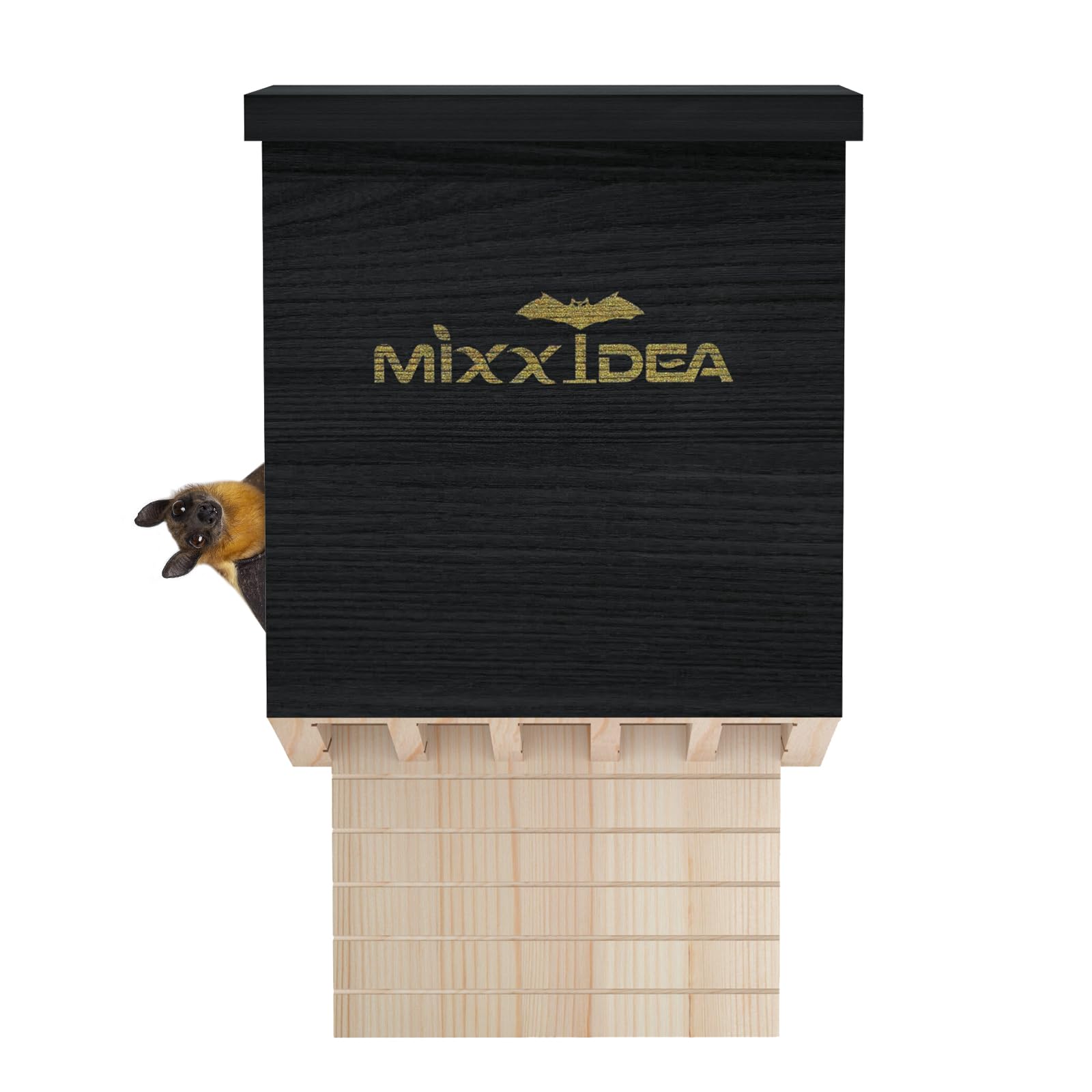 MIXXIDEA Bat House Bat Box Double Chamber Outdoor House Nursery Bat ...