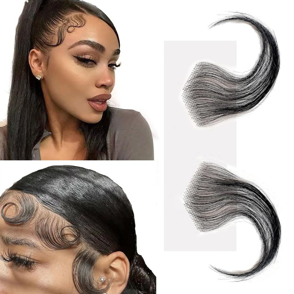 Amazon.com : TRIPYGO Edges Hair HD Lace Baby Hair Edges Stripes for ...
