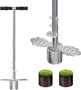 Amazon.com : Sod Plugger Tool, Bulb Planter Tool with Stainless Steel ...