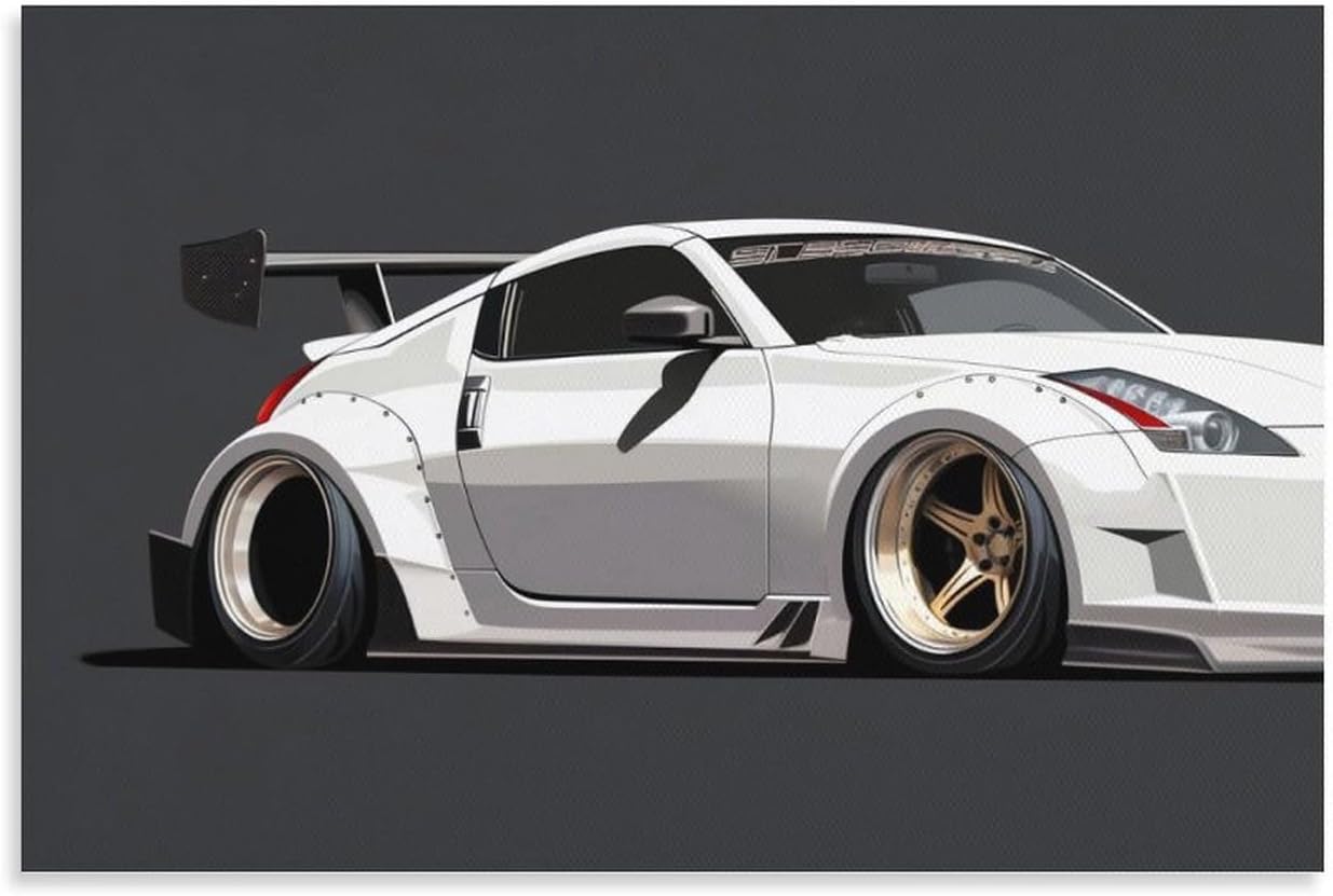 Amazon.com: Japanese Anime Car Jdm 350z Poster Canvas Wall Art Posters ...