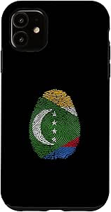 Amazon.com: iPhone 11 Funny it's in my DNA Comoros flag Fingerprint ...