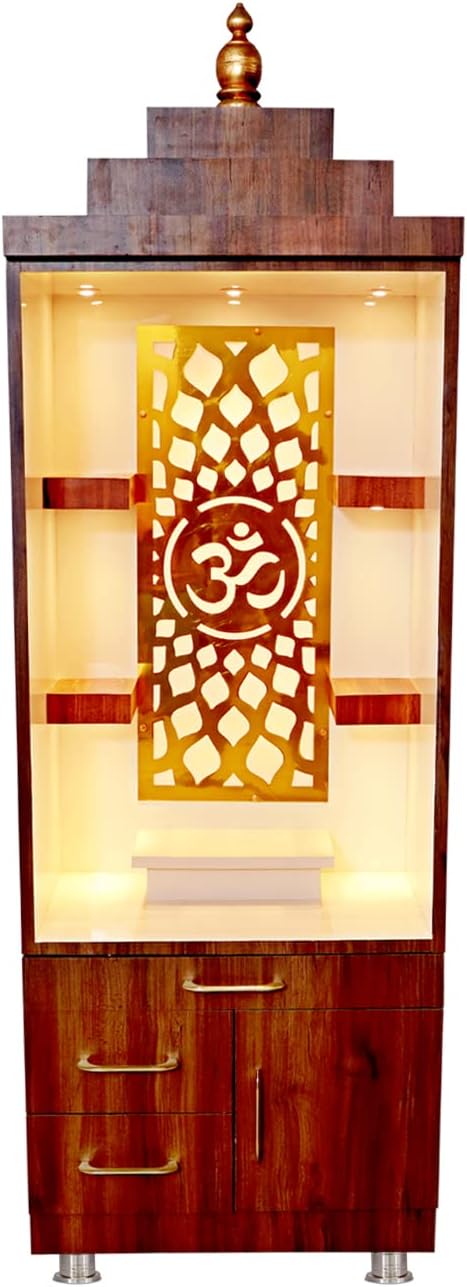 ARTOFINDIA Modular Wooden Temple | Mandir for Home | Pooja Temple | Big ...