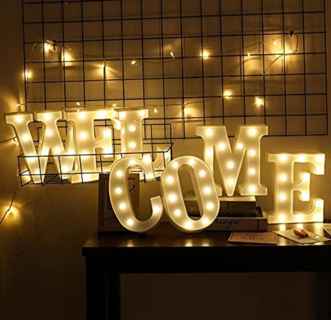 Buy VRB Dec™ LED Marquee Alphabet Letters Light Sign for Decoratrion ...