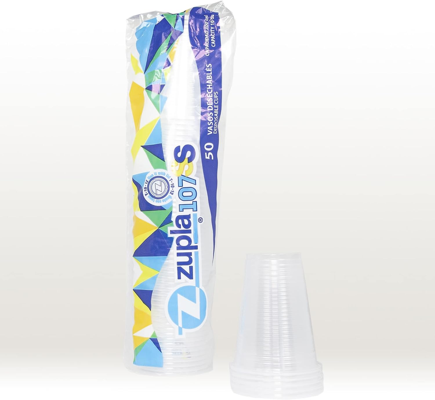 Amazon.com: Zupla Clear Plastic Cups, Polypropylene Disposable Cups ...