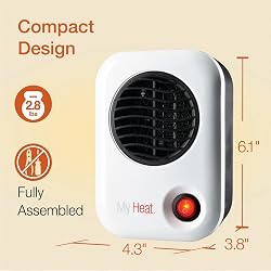 Amazon.com: Lasko MyHeat Personal Mini Space Heater for Home with ...