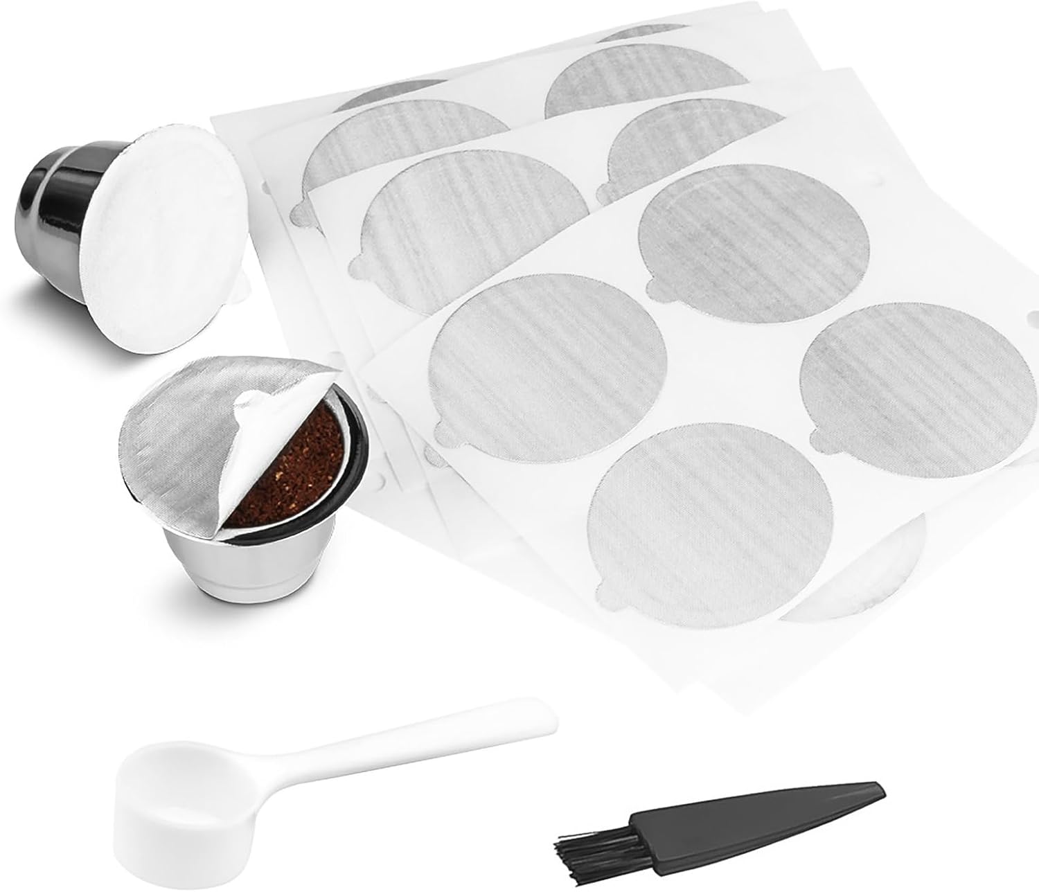 Amazon.com: Reusable Coffee Pods for Nespresso, Stainless Steel ...