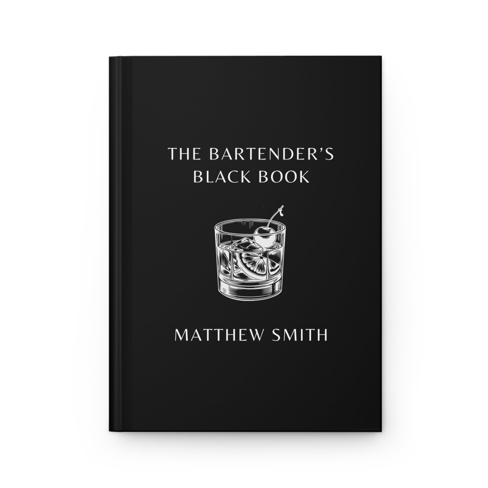 Custom Cocktail Recipe Notebook, Bartender's Black Book, Personalized ...