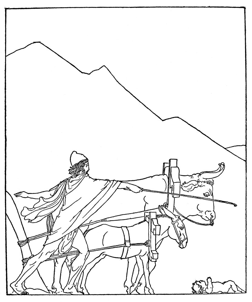 Telemachus From The Odyssey Drawing